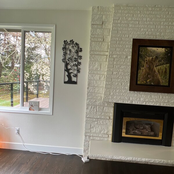 Ivy Tree Tree Themed Metal Wall Decor, Texture Paint Metal Decor ...