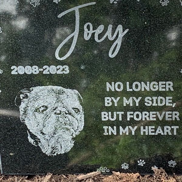 Pet Memorial Stone, Pet Memorial Gift, Dog Headstone, Dog Memorial, Pet ...