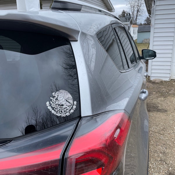 Mexican Flag Logo Decal, Mexican Eagle Decal, Waterproof Vinyl Sticker ...