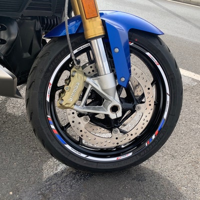 Reflective Motorcycle Wheel Stickers Decals Set Rim Tape Stripes Race ...