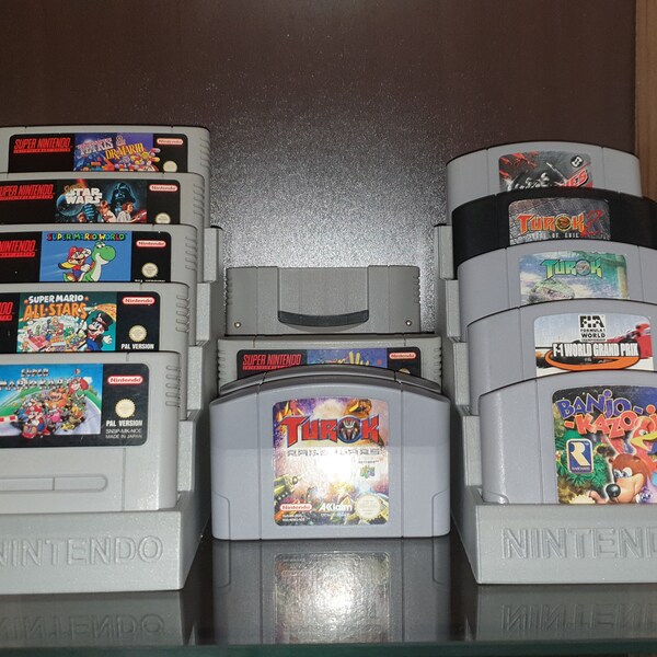Rapid Factory Stand Suitable for Super Nintendo Games SNES Holder Stand ...