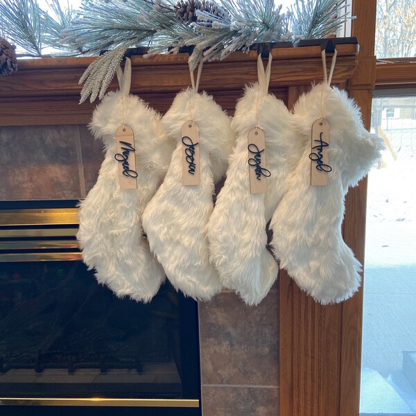 Personalized Stocking Tags, Custom Stocking Tags, Stocking Name Tags ...