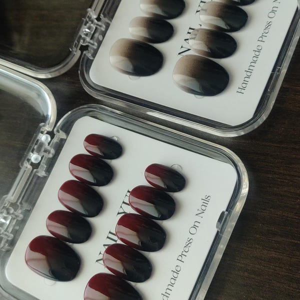 Handmade Starry Firefly Black Yellow Green Glass Bead Cat Eye Press on ...