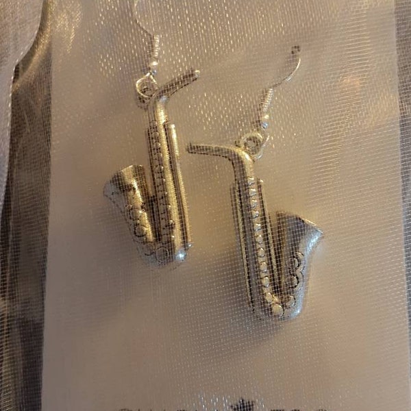Saxophone Earrings, Saxophone Jewelry, Saxophone Gifts, Musician Gift ...