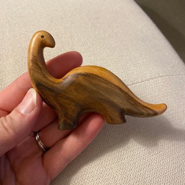 Diplodocus Dinosaur Wooden Toy Diplocaulus Dinosaur Custom Name ...