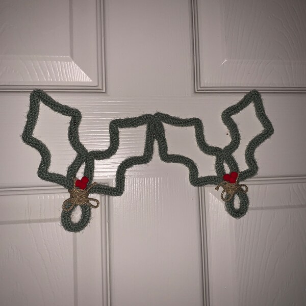 Knitted Holly & Mistletoe - Etsy UK