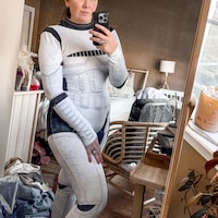 Custom Made Lamia Raised by Wolves Costume Dark Gray Sage Green Spandex ...