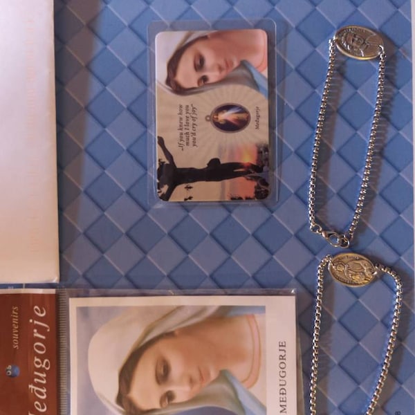 Catholic Saint Bracelet, Patron Saint Medals, Chain Bracelet Silver Men ...