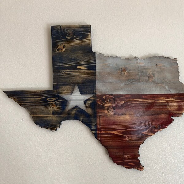Personalized Texas Flag Wood Sign | Wood Wall Decor | Home Wall Decor ...