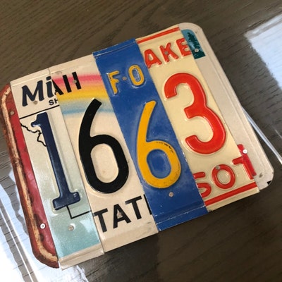 House Number License Plate Sign. Custom House Number Plaque. License ...