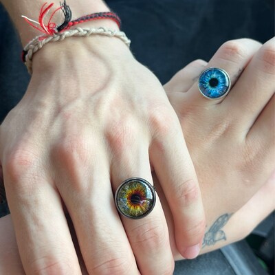 Human Eye Ring Eye Jewellery Girlfriend Gift Human Eye Jewelry - Etsy