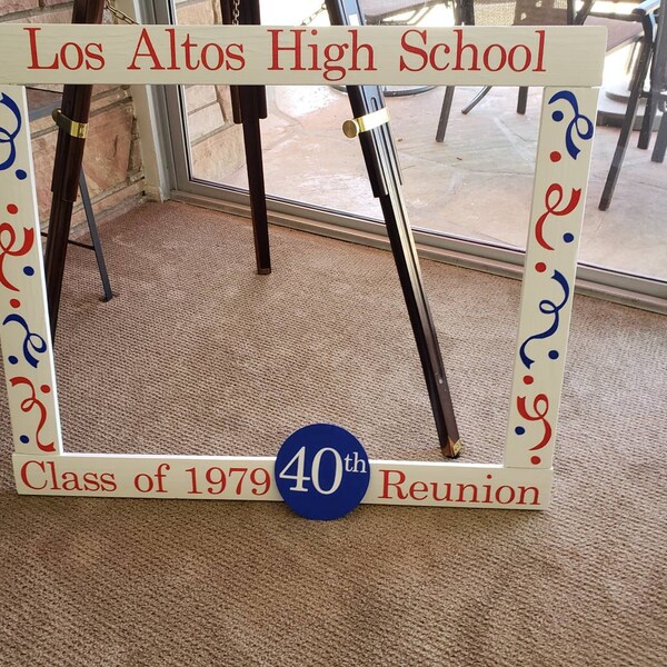 Reunion Photobooth Frame, High School Class Reunion Photo Booth, School ...