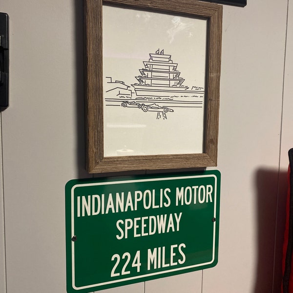 Personalized Highway Distance Sign To: Indianapolis Motor Speedway - Etsy