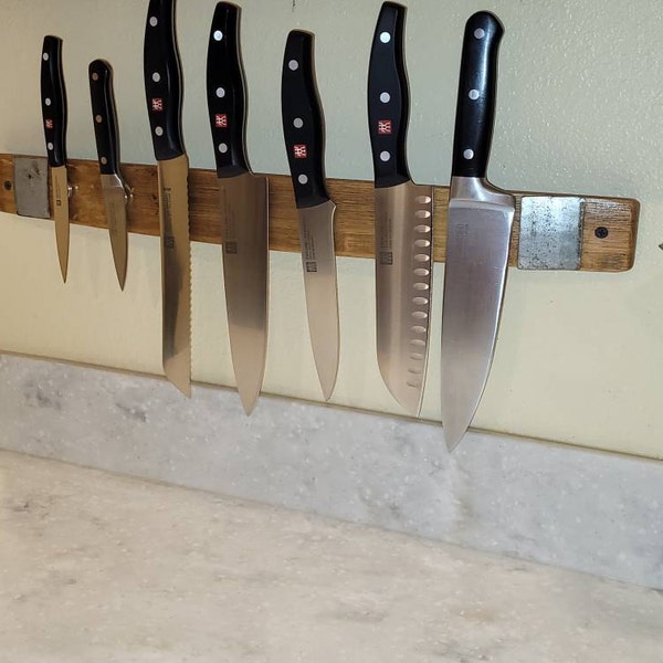 Rustic Knife Rack/holder Made From Authentic Reclaimed Wine Barrel ...
