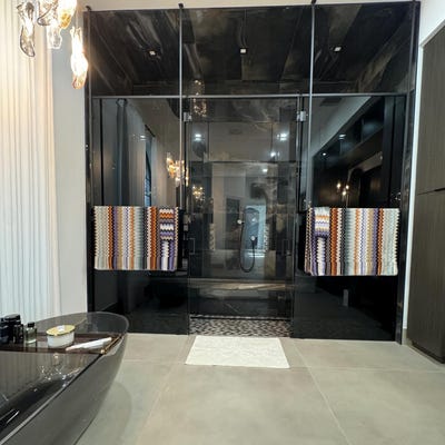 Modern Zigzag Towel Rack for Bathroom, Wall-mounted Towel Holder for Luxury Bathrooms, Elegant ...