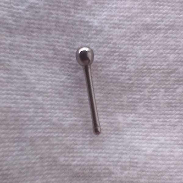 16G 316L Surgical Steel Long Curved Disturbed Chin Lip Ring Labret Horn ...