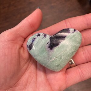 XXL Peach Stilbite Green Stillbite Mixed Heart the Stone | Etsy