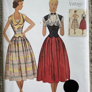 V9266 Vogue 9266 or Vogue 1736 Sewing Pattern Vintage Style of 1950's ...