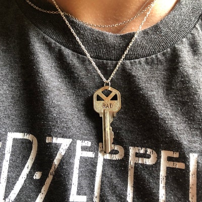 Men's Personalized Vintage Key Necklace YOU Choose the Key and Necklace ...