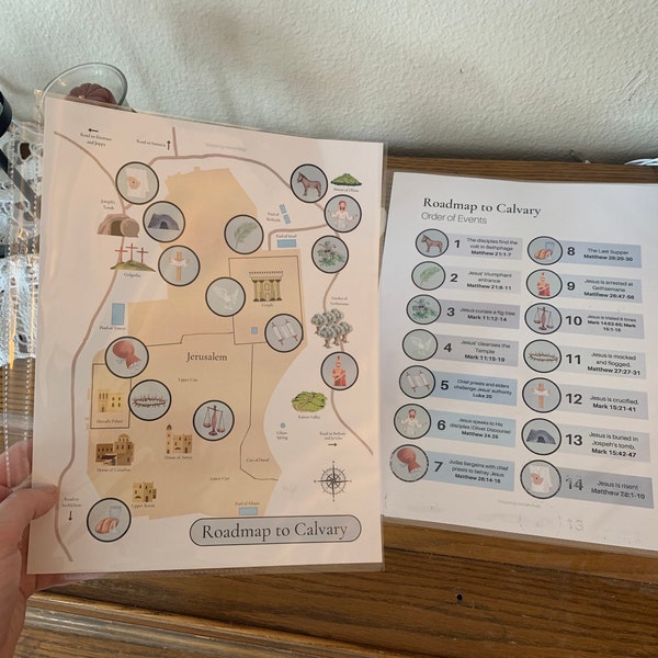 Journey to Bethlehem Christmas Map and Activity Bundle | Printable ...