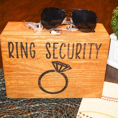 FREE SHIPPING Custom Ring Security Boxes Option to Personalize - Etsy