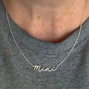 Dainty Mimi Necklace, Sterling Silver, Gold, Mimi Necklace, Gift for ...