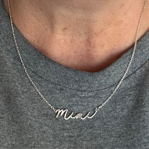 Dainty Mimi Necklace, Sterling Silver, Gold, Mimi Necklace, Gift for ...