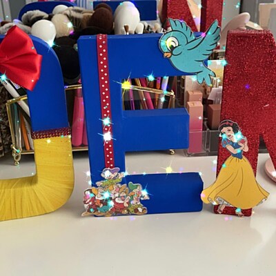 Inspired Snow White Letters Party Decoration Paper Mache - Etsy