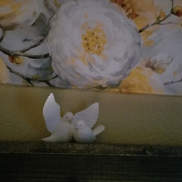 Ceramic Wedding Doves - Can Be Used as Table Decoration or Used as Cake ...