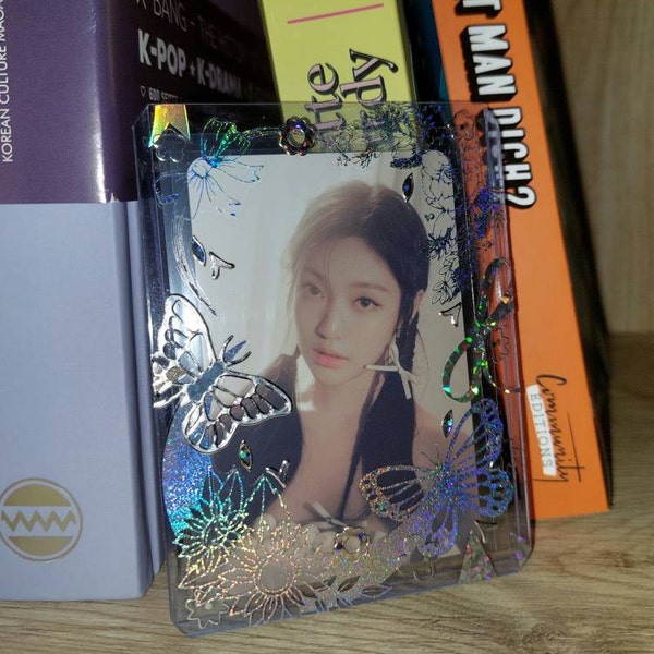 Scroll Decorated Toploaders Photocard Holder Hologram Kpop Photocard ...