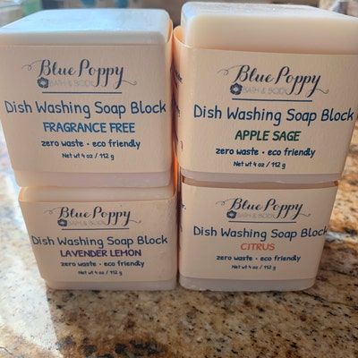 Dish Washing Soap Block, Eco Friendly Zero Waste Product, Kitchen Bar ...