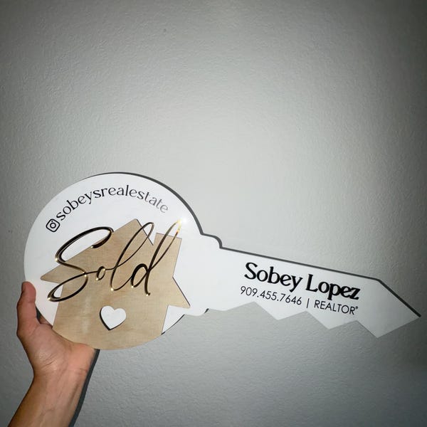 Personalized Realtor Key With Heart | Closing Realty | House Sold ...