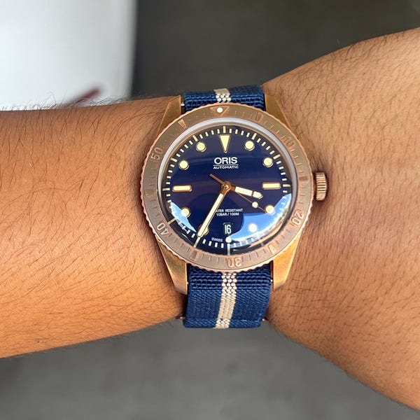 Premium FKM Rubber Hinge Watch Strap / White 20/22mm Quick Release ...