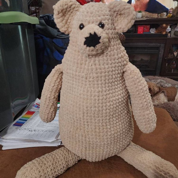 Crochet Pattern, Chunky Benji the Bear, Step by Step US Terms DIY ...