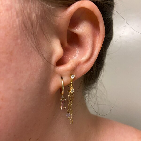 Star Conch Ear Piercing, Conch Piercing, Conch Hoop Earring, Gold ...