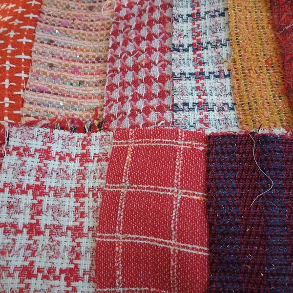 Tweed Fabric Craft Pack - Pink and Purple, Sewing, Craft, Patchwork ...