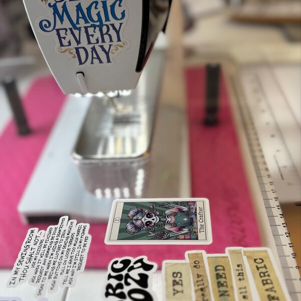 Types of Sewing Machine Needles, Sticker Decor for Craft Room, Sewing ...