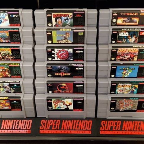 SNES Stacked Game Cartridge Display Stand - Etsy