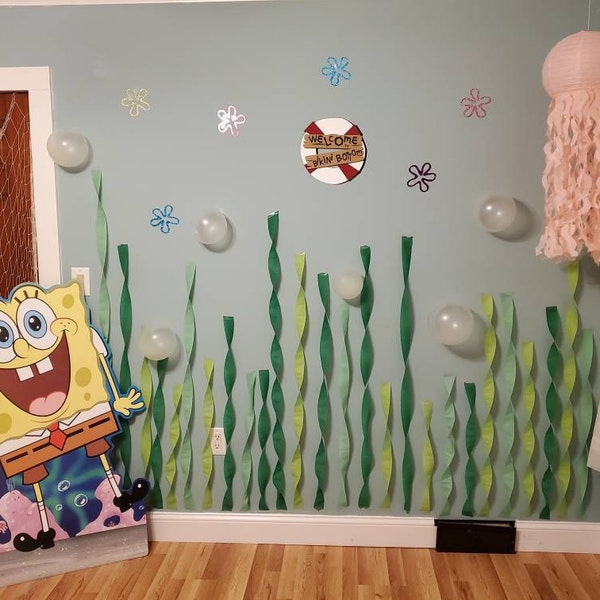 Handmade Spongebob Birthday Sign - Bikini Bottom Party Decor - Etsy
