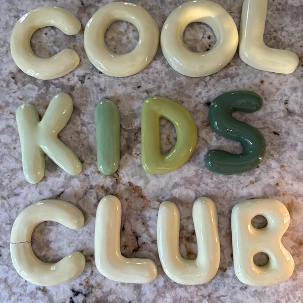 Handmade Custom Ceramic Letters - Etsy