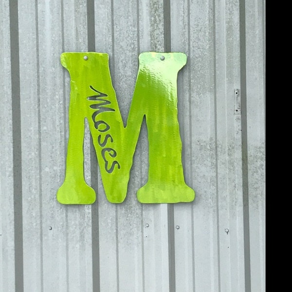 Rustic Metal Letter Decor -custom Metal Sign- Personalized Metal ...