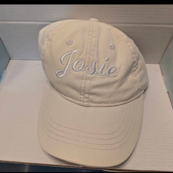 Personalized Kids Baseball Cap Hand Embroidered Caps With Name Toddler ...