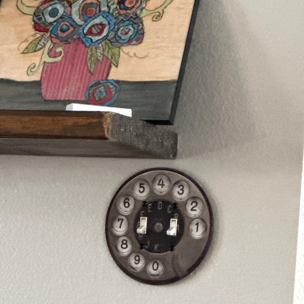 Vintage Retro Black Telephone Dial Precision Laser Cut Toggle and ...