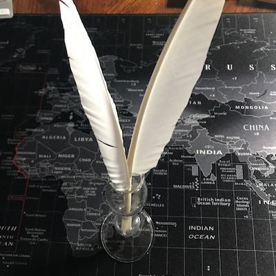 Hand-cut Goose Feather Quill Pen 18th Century Reproduction - Etsy