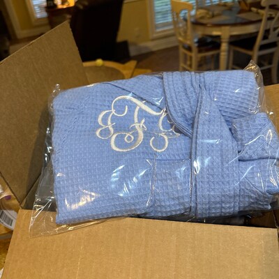 Women's Monogrammed Waffle Robe 14 Colors to Choose From - Etsy