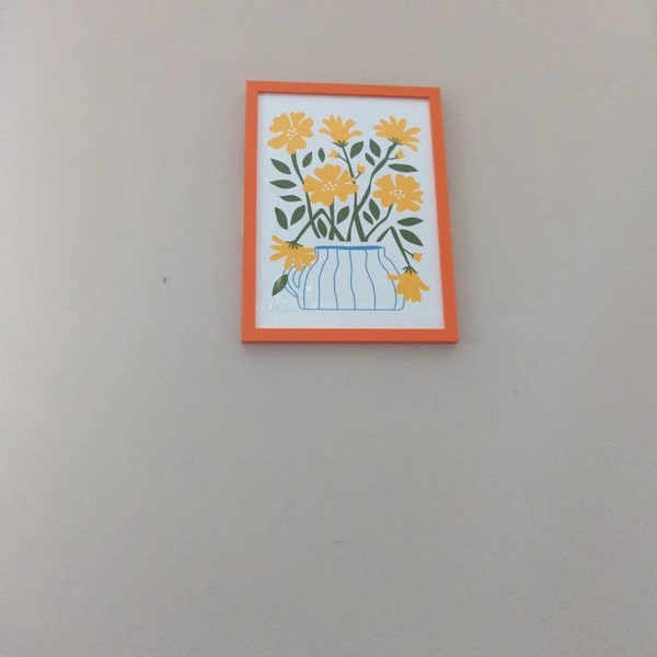 A2 A3 A4 A5 A6 Orange Picture Frames With Mounts, Orange Décor, Thin ...