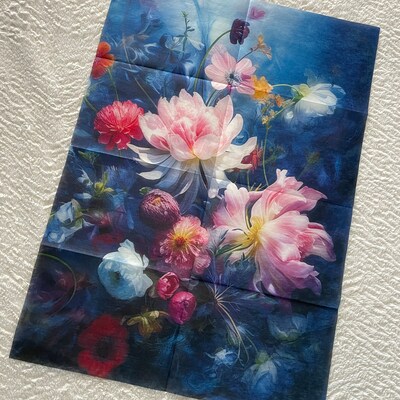 Tissue Decoupage Paper for Furniture SHABBY FLORAL Redesign With Prima ...