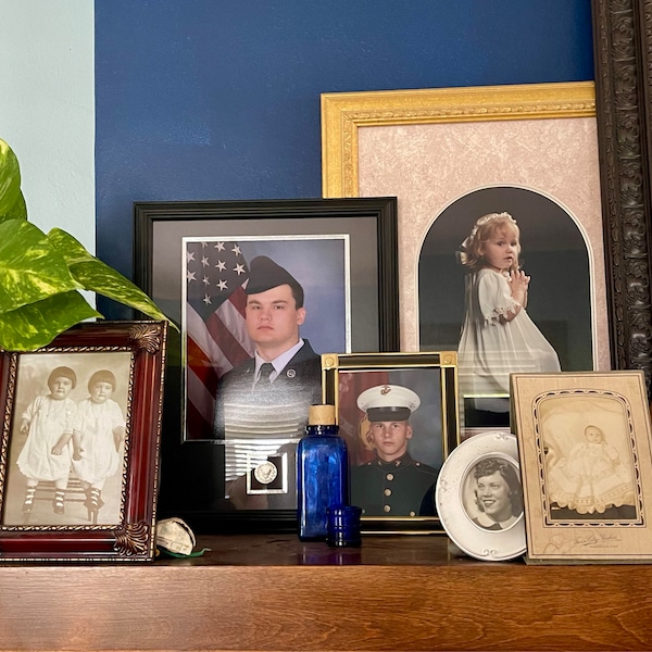 US Army Custom Military Photo Frame - 11" X 14" - Solid Red Oak - Real ...