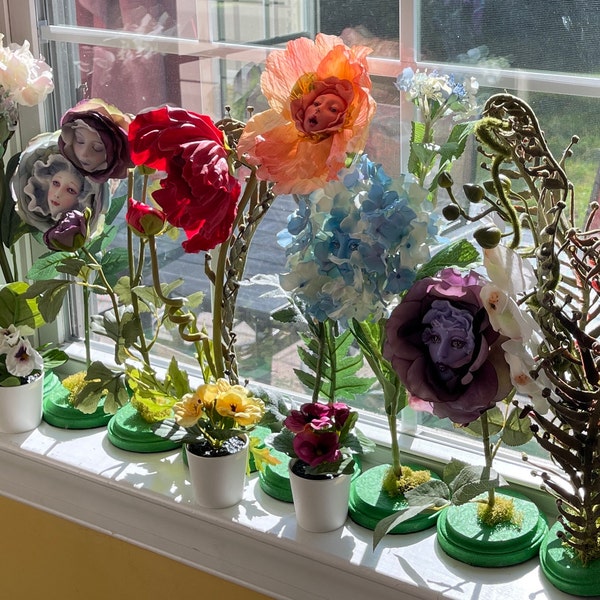 Alice in Wonderland (non) Talking Flowers Spring Fever Series "purple ...