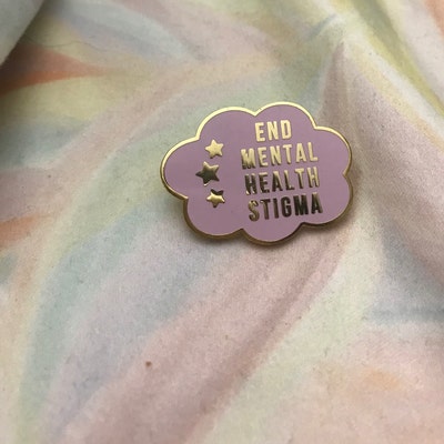 End Mental Health Stigma Enamel Pin / Mental Health Awareness Pin ...